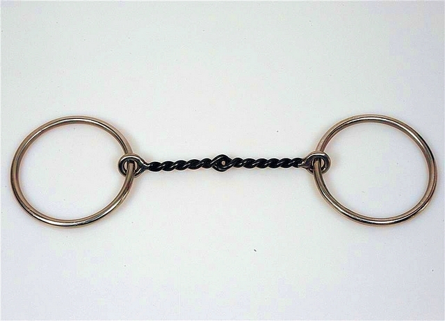Gebiss SS Twisted Wire Ring Snaffle Bit | Circle L Shop